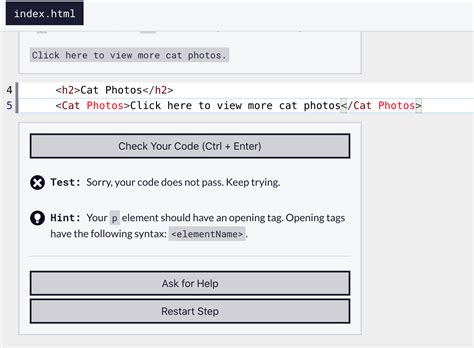learn html by building a cat photo app step 2 html css the freecodecamp forum