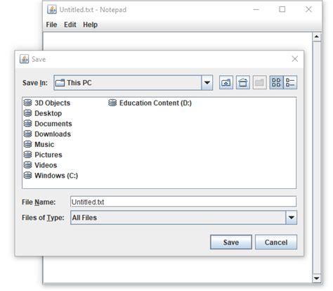 how to create notepad in java copyassignment
