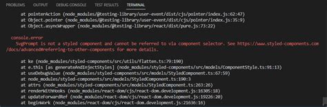 typescript jest error svg is not a styled component and cannot be referred to via component