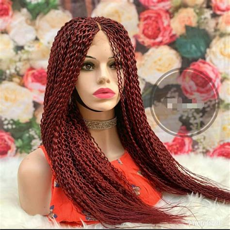 Braided Wig Full Lace Braided Wig Nigerian Woman Braided Wigs Etsy