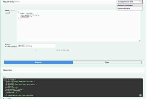 Spring Boot OpenApi Send MultipartFile Request With JSON Get