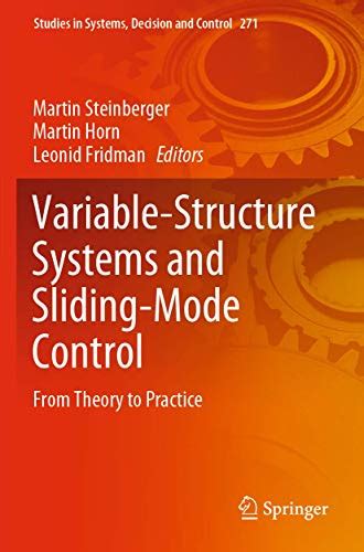 9783030366230 variable structure systems and sliding mode control from theory to practice