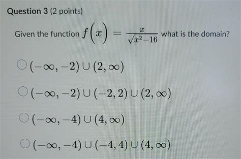 solved question 1 2 points let f x x5 x3 1 what is f 2