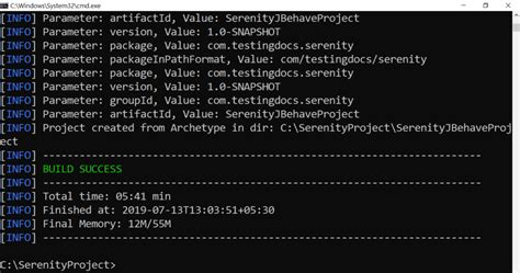Create Serenity Jbehave Project From Command Line Testingdocs