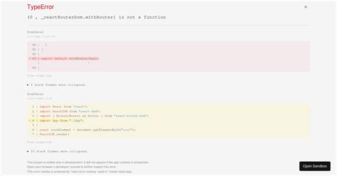 react router v4 withrouter demo codesandbox