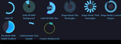 wpf circular radial progress bar usercontrol ui desig