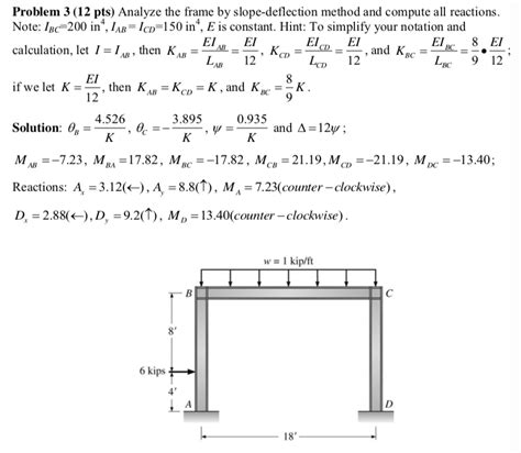solved problem 3 12 pts analyze the frame by