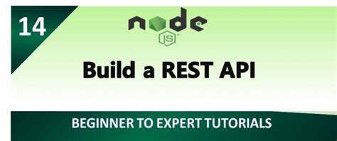 node js create a rest api node js tutorials