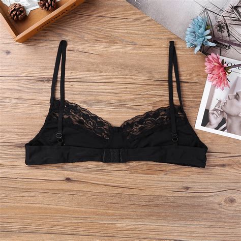 Mens Wetlook Training Bra Sexy Lace Sissy Male Gay Bralette Lingerie Bra M Xxl Ebay