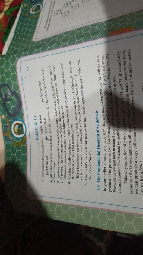 exercise 1 1 1 use euclid s division algorithm to find the hcf of i