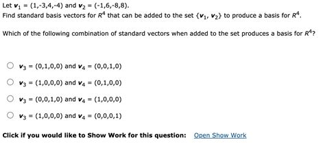 solved let v1 1 3 4 4 and v2 1 6 8 8 find