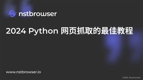 使用 python 和 selenium 进行网络抓取 python selenium 抓包 csdn博客