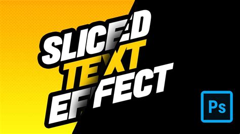 How To Create Sliced Text Effect In Photoshop YouTube