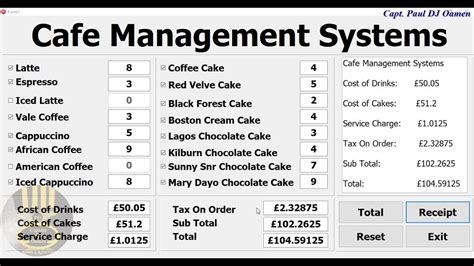 how to create café management systems in delphi part 1 of 2 youtube