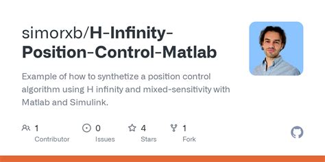 github simorxb h infinity position control matlab example of how to synthetize a position