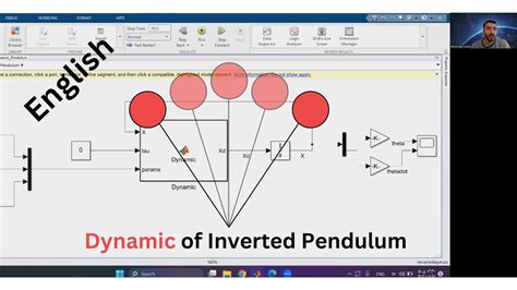 dynamic of inverted pendulum modeling and simulation youtube