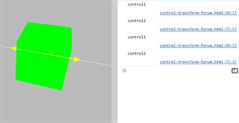 two box and two control transform overlapping how to separate to move only one box solution