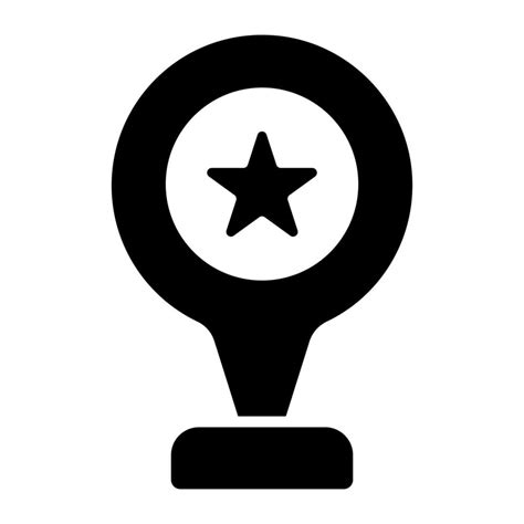 Navigation Map Pointer With Star Location Icon Easy To Use 17317418