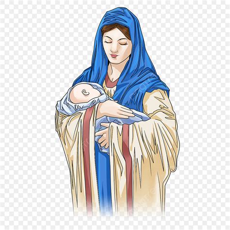 Virgin Mary Png Transparent Holding Baby Virgin Mary Christian