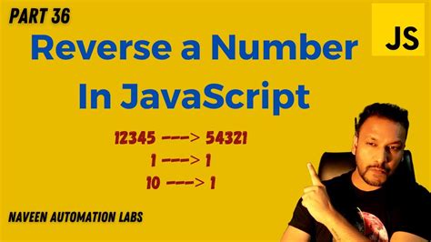 36 reverse a number in javascript youtube