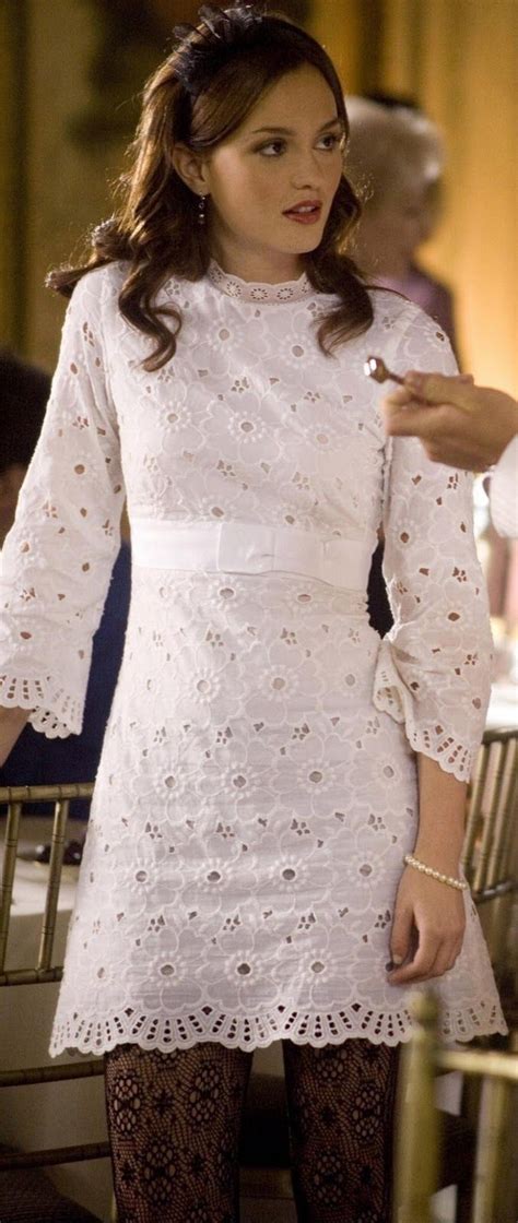 Blair Waldorf White Lace Dress Blair Waldorfs Style Gossip Girl Outfits Gossip Girl