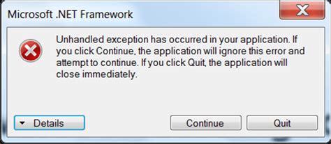 How To Fix The Unhandled Exception Has Occurred In Your Application