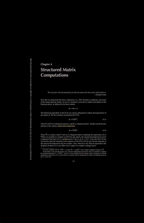 pdf deblurring images matrices spectra and filtering 4 structured matrix computations