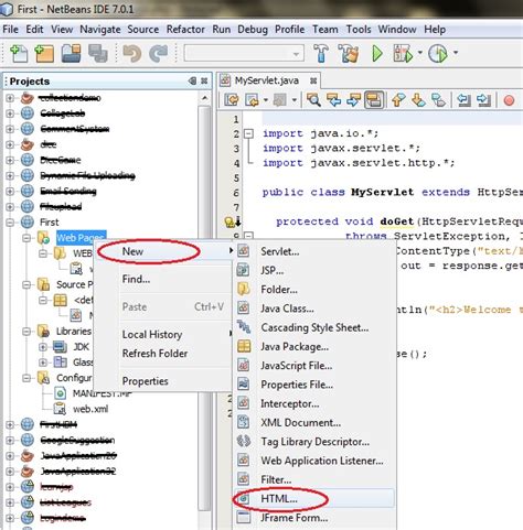 how to create first servlet in java using netbeans ide j ee tutorial hot sex picture