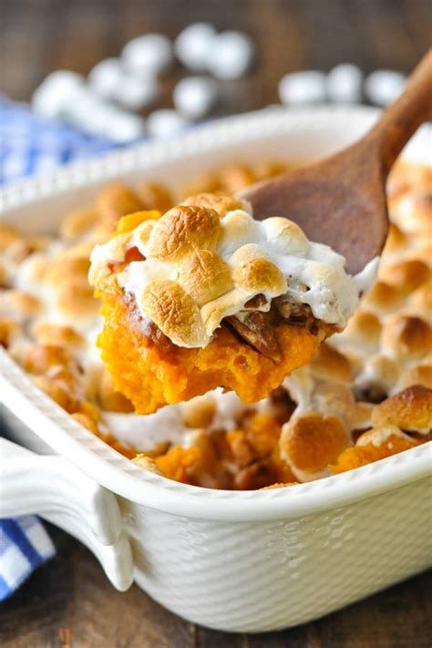Sweet Potato Casserole With Marshmallows The Seasoned Mom