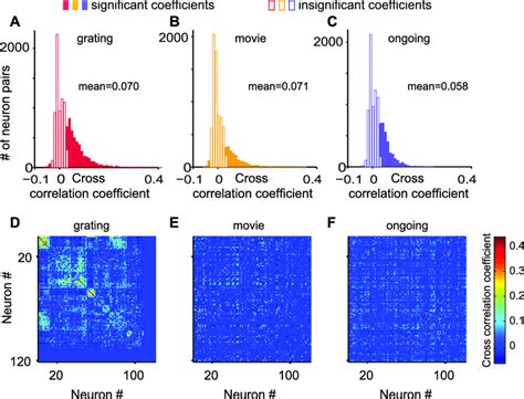 the cross correlation coefficients among the pairs of neurons rearrange download scientific