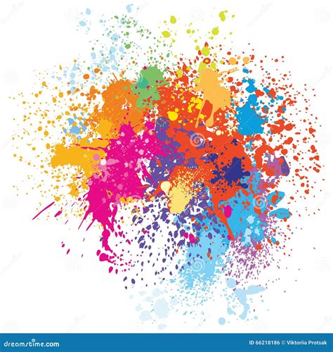 Colorful Splatter Paint Art