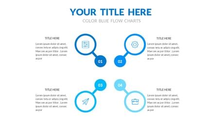 Blue And White Flowchart Google Slides Theme And Powerpoint Template