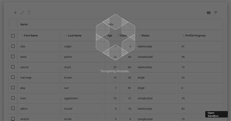 React Table Example Codesandbox