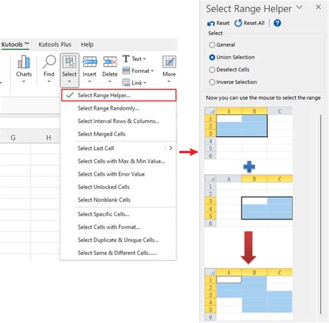 Quickly Select Deselect And Reverse Multiple Ranges In Excel