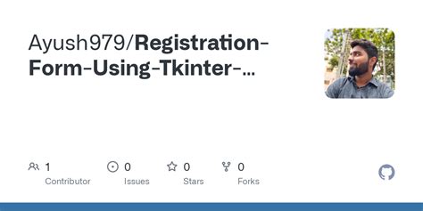 GitHub Ayush979 Registration Form Using Tkinter Python MySQL