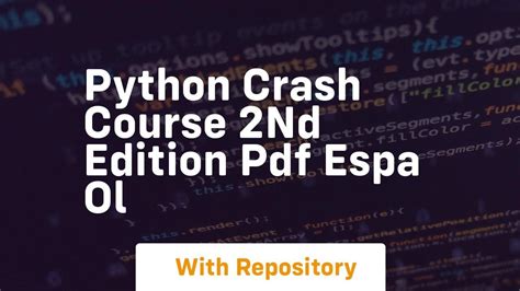 Python Crash Course 2nd Edition Pdf Espa Ol YouTube