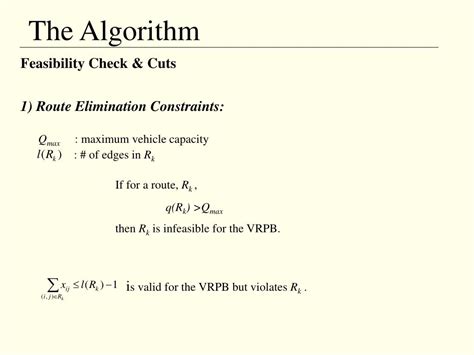 ppt an exact algorithm for the vehicle routing problem with backhauls powerpoint presentation