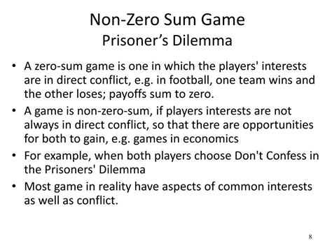 non zero sum game