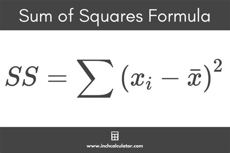 sum of squares calculator with steps inch calculator
