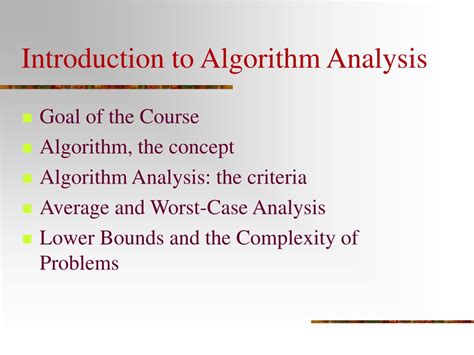 ppt introduction to algorithm analysis powerpoint presentation free download id 1767953