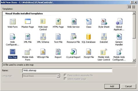 Using The ASP NET 2 0 Menu Control With Site Maps