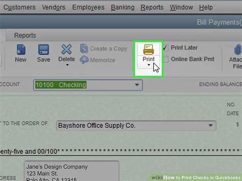 Simple Ways To Print Checks In Quickbooks 14 Steps