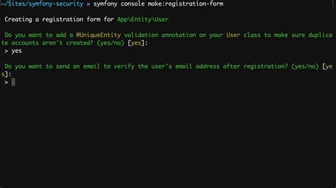 registration form symfony 5 security authenticators symfonycasts