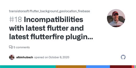Incompatibilities With Latest Flutter And Latest Flutterfire Plugins