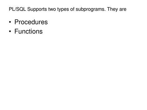 ppt pl sql powerpoint presentation free download id 4616903