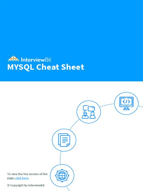 mysql cheat sheet pdf