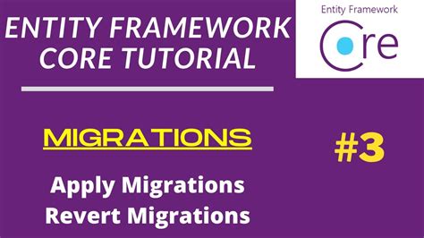 migrations entity framework tutorial dotnet youtube