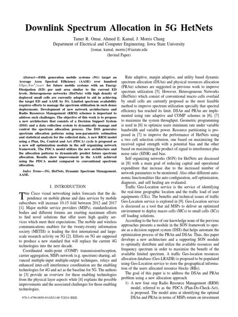 downlink spectrum allocation in 5g hetnets pdf mathematical optimization spectral density