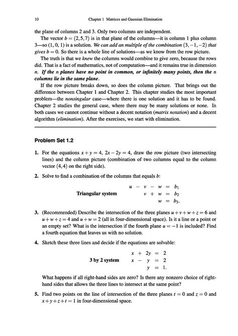 Linear Algebra and Its Applications 4 Gilbert Strang 선형대수학 Studocu