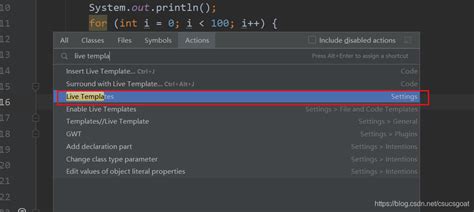 intellij idea开发工具入门五：live template；（包括自定义live template） intellij livetemp csdn博客